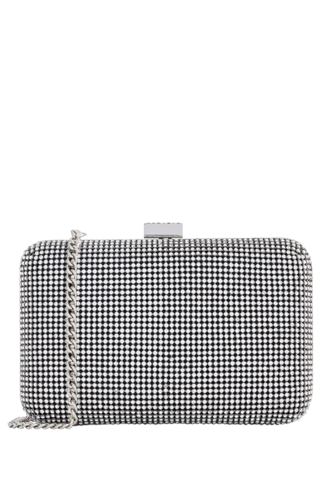 Yves Crystal Clutch in Silver by Whiting and Davis - RENTAL – The Fitzroy
