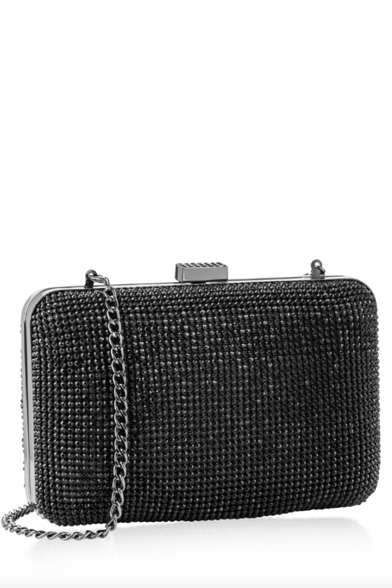 Yves Crystal Clutch in Black by Whiting and Davis - RENTAL – The Fitzroy