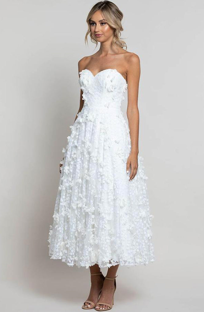 Adela Appliqué Midi Dress by Bariano - RENTAL – The Fitzroy